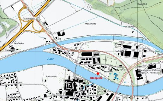 Tourismus - Gemeinde Wangen an der Aare - Zentral - am Wasser - im Grünen